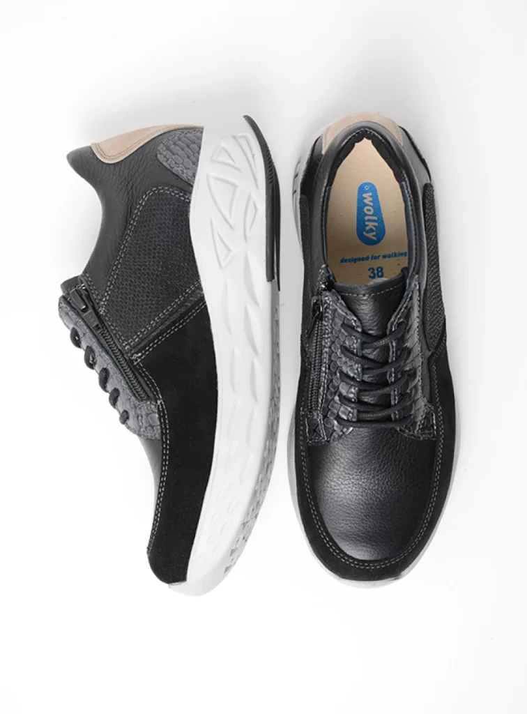 Buy your Wolky Bounce - black combi leather shoes online